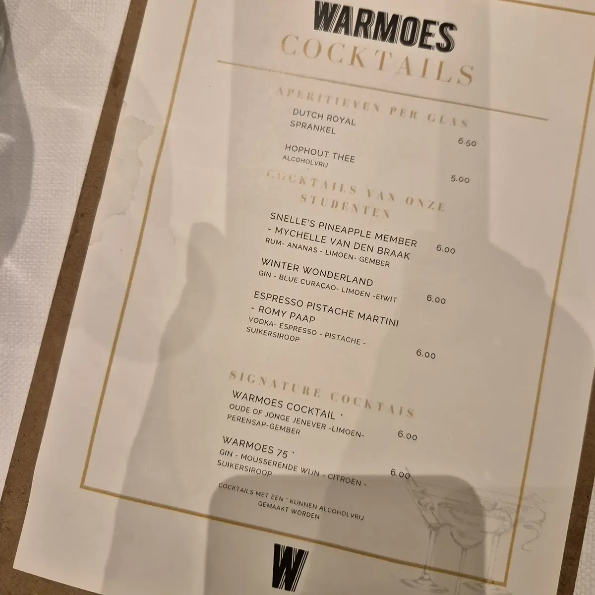 Restaurant Warmoes – plant-based lesrestaurant in Amsterdam